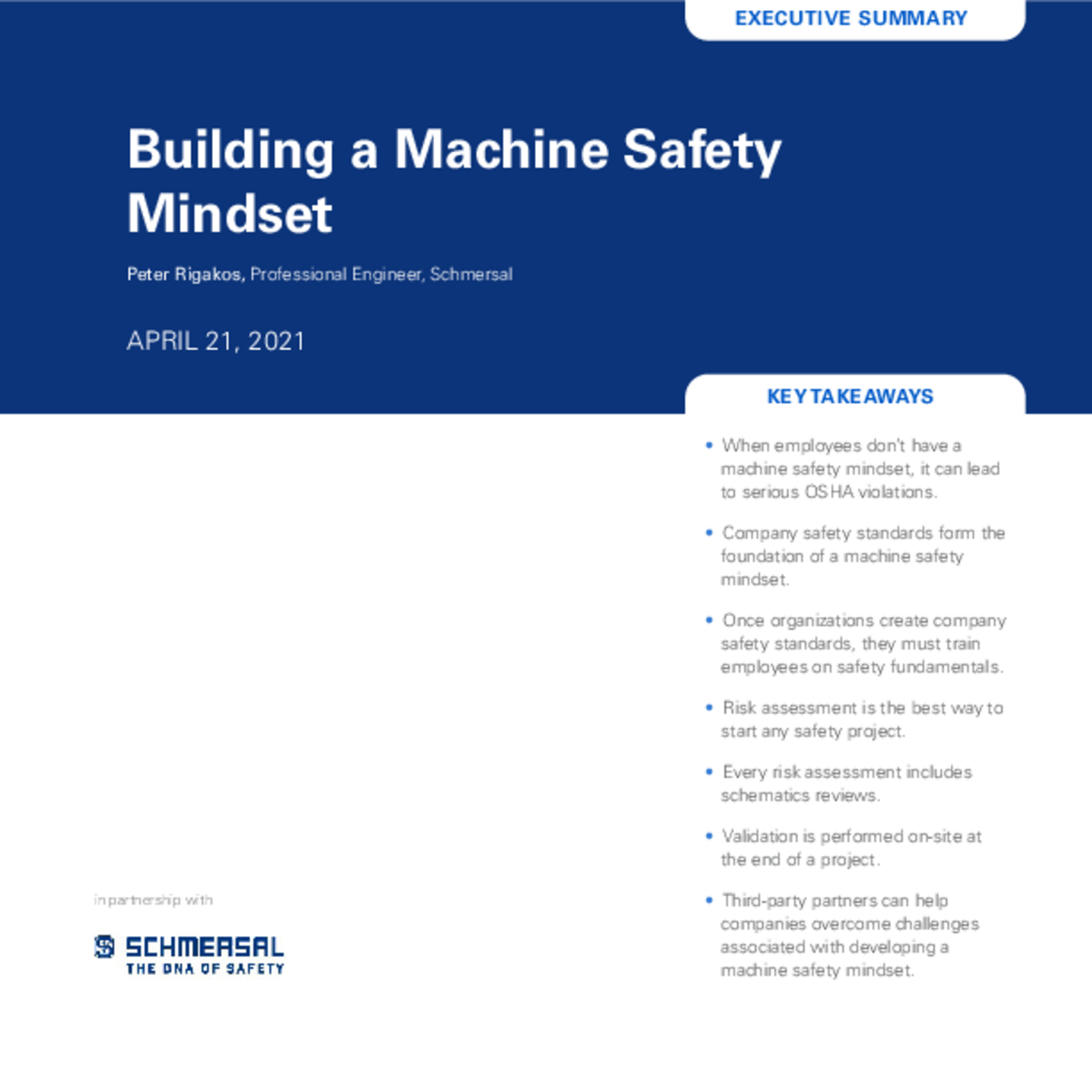Technical articles-2021 | Schmersal USA/Canada