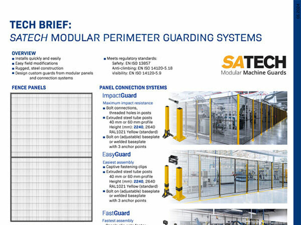 SATECH modular machine guards
