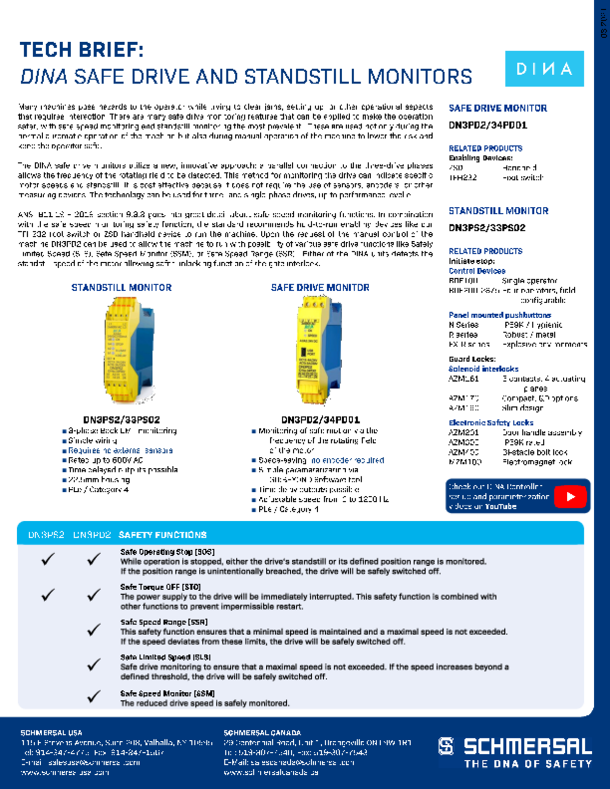 DINA controllers | Schmersal USA/Canada